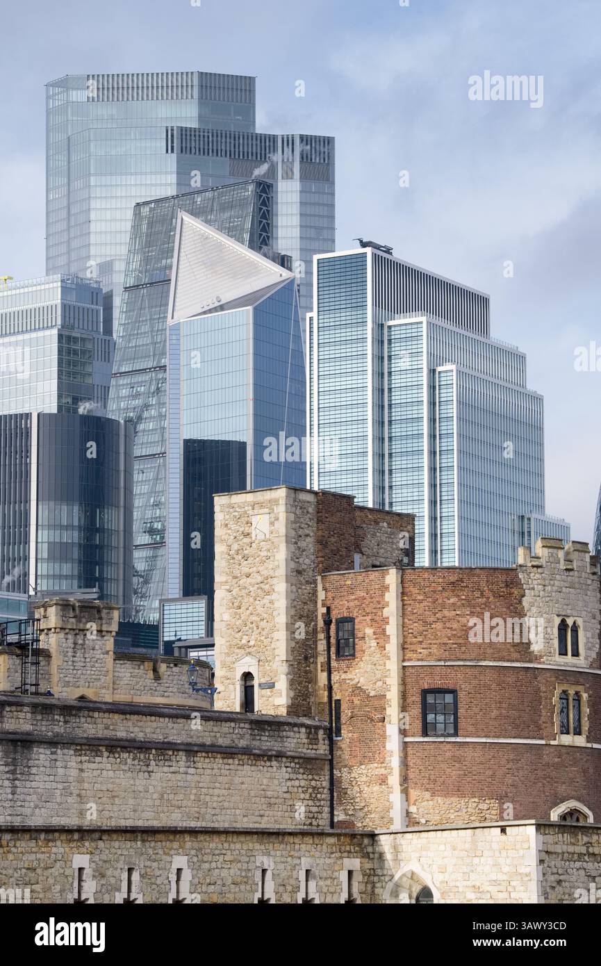 Clash of different types of architecture hi-res stock photography and ...