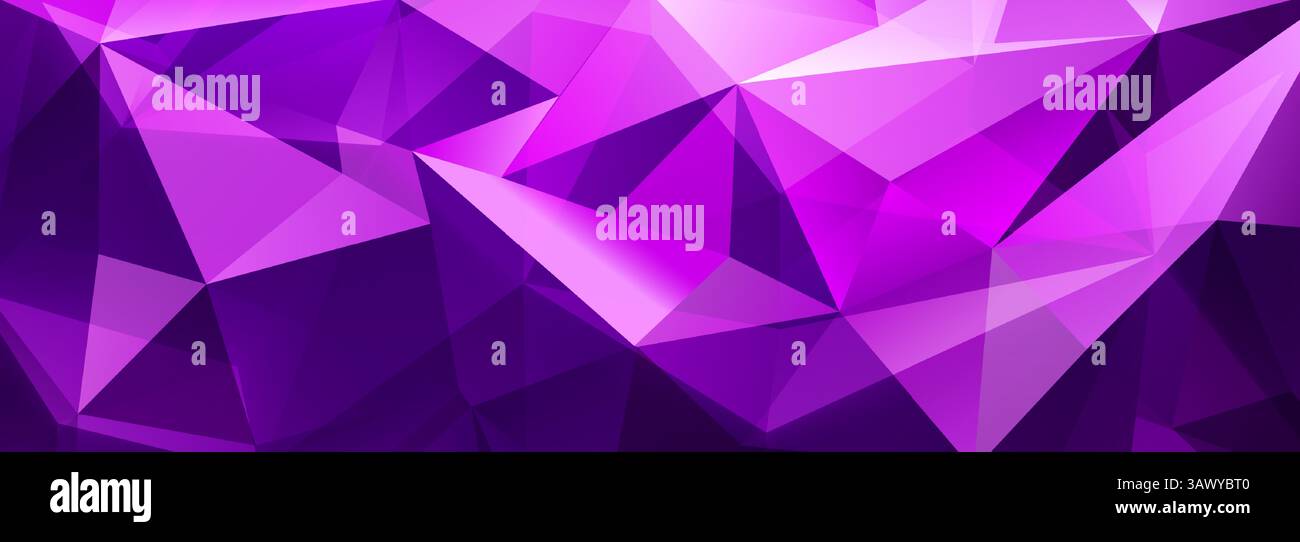 Abstract geometric purple vector illustration featuring interconnected polygons and sharp angles ...