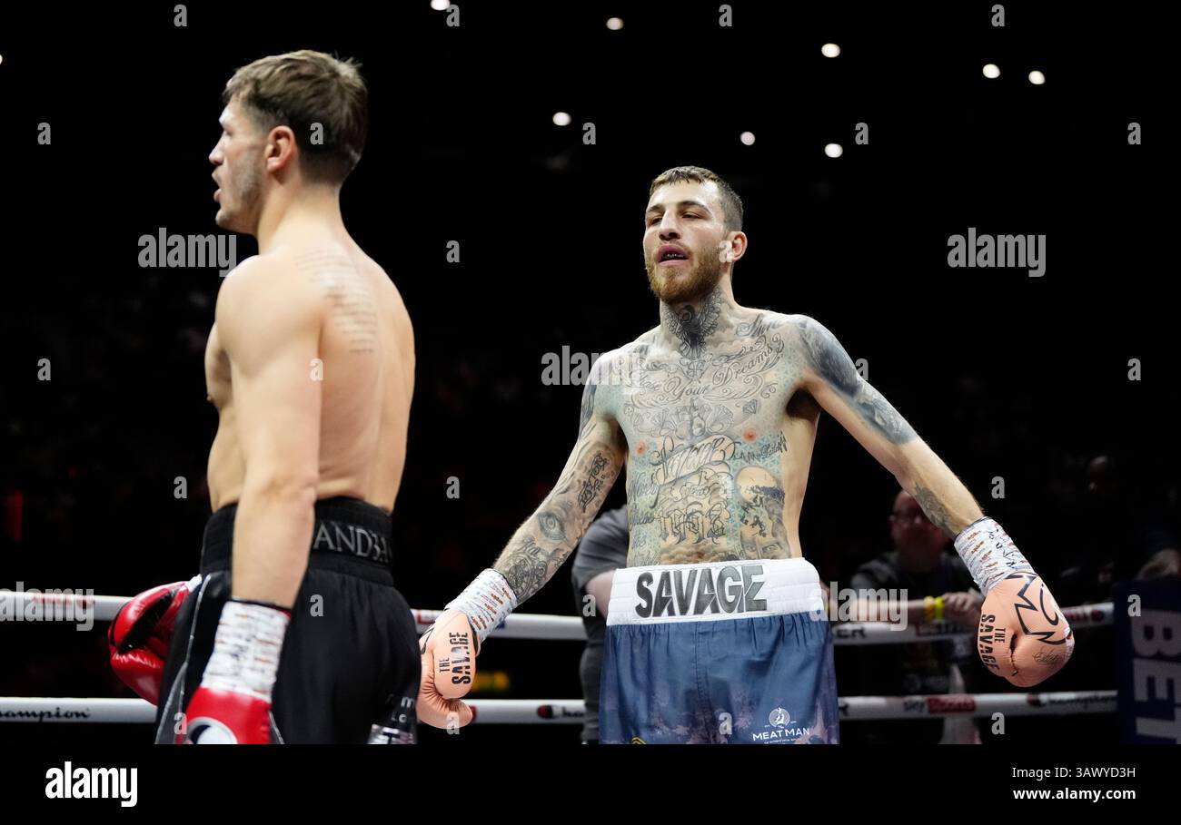 Lee Cutler (left) and Sam Eggington (right) before the WBC ...