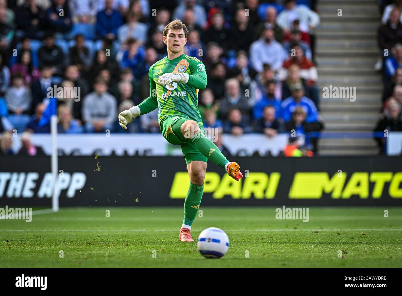 King Power Stadium, Leicester, UK. 20th Apr, 2025. Premier League ...