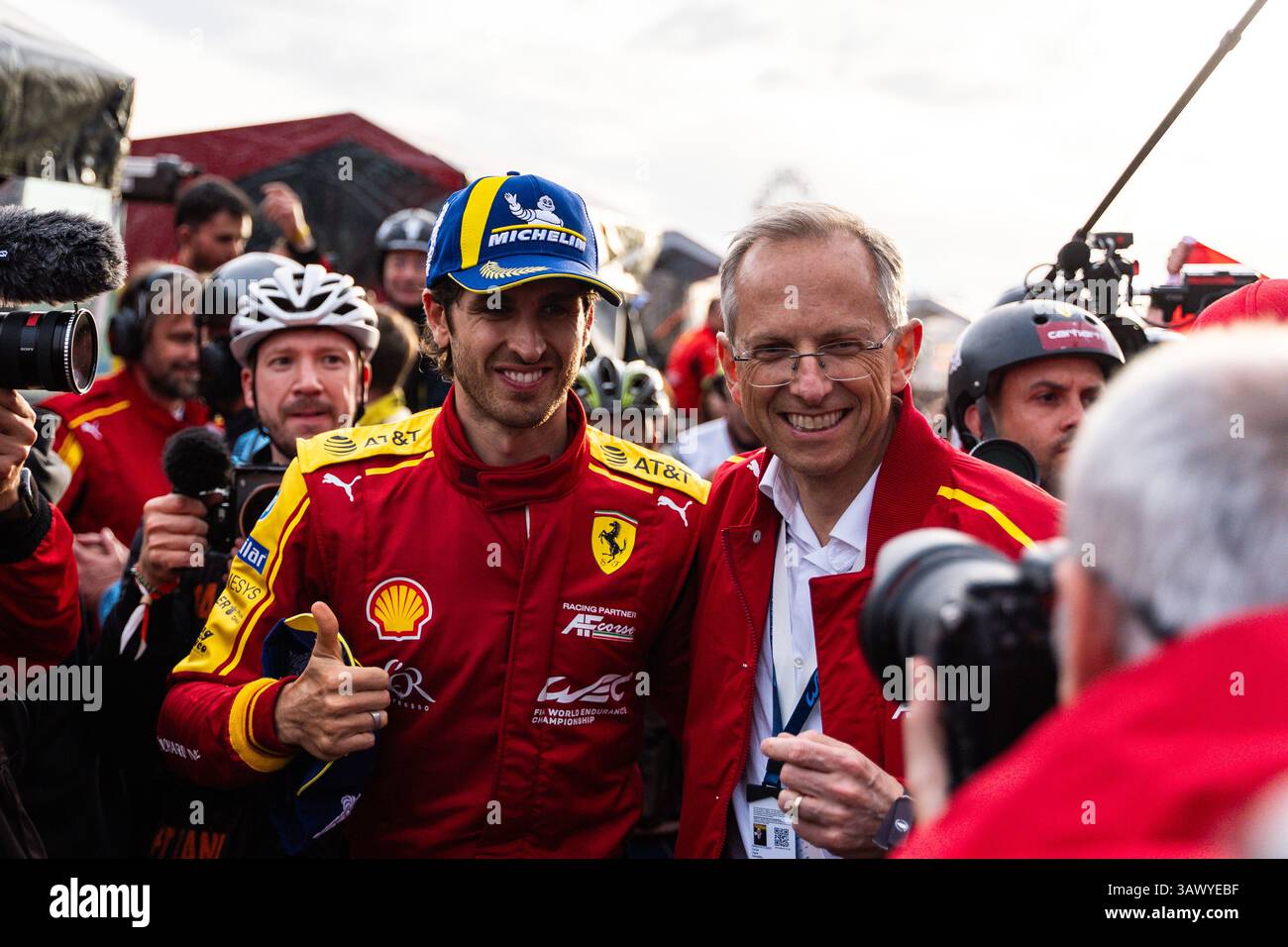 April 20, 2025, Imola, Bologna, Italy: Antonio GIOVINAZZI (ITA) and ...