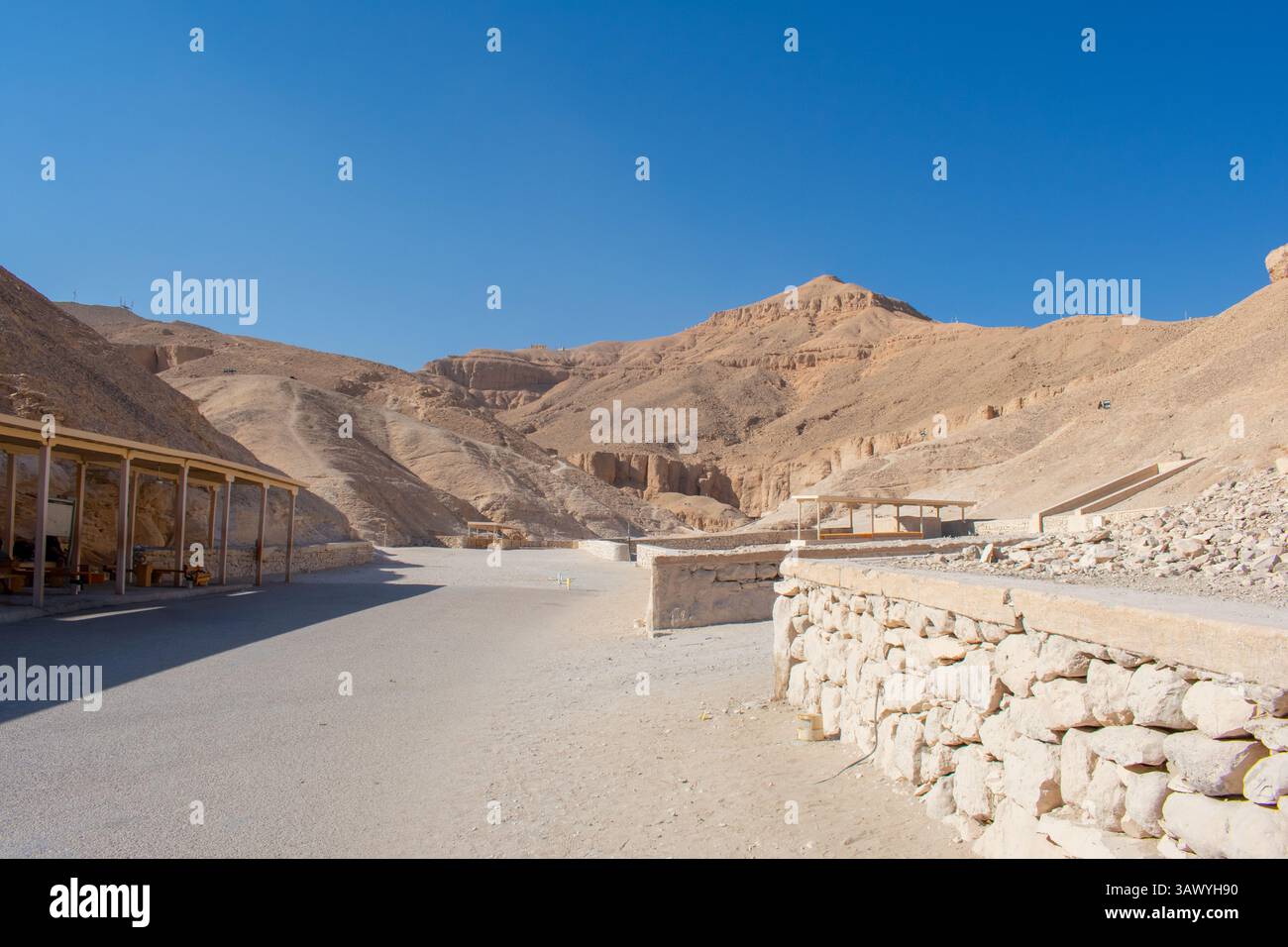 Valley of the Kings, long narrow defile west of the Nile River in Luxor ...