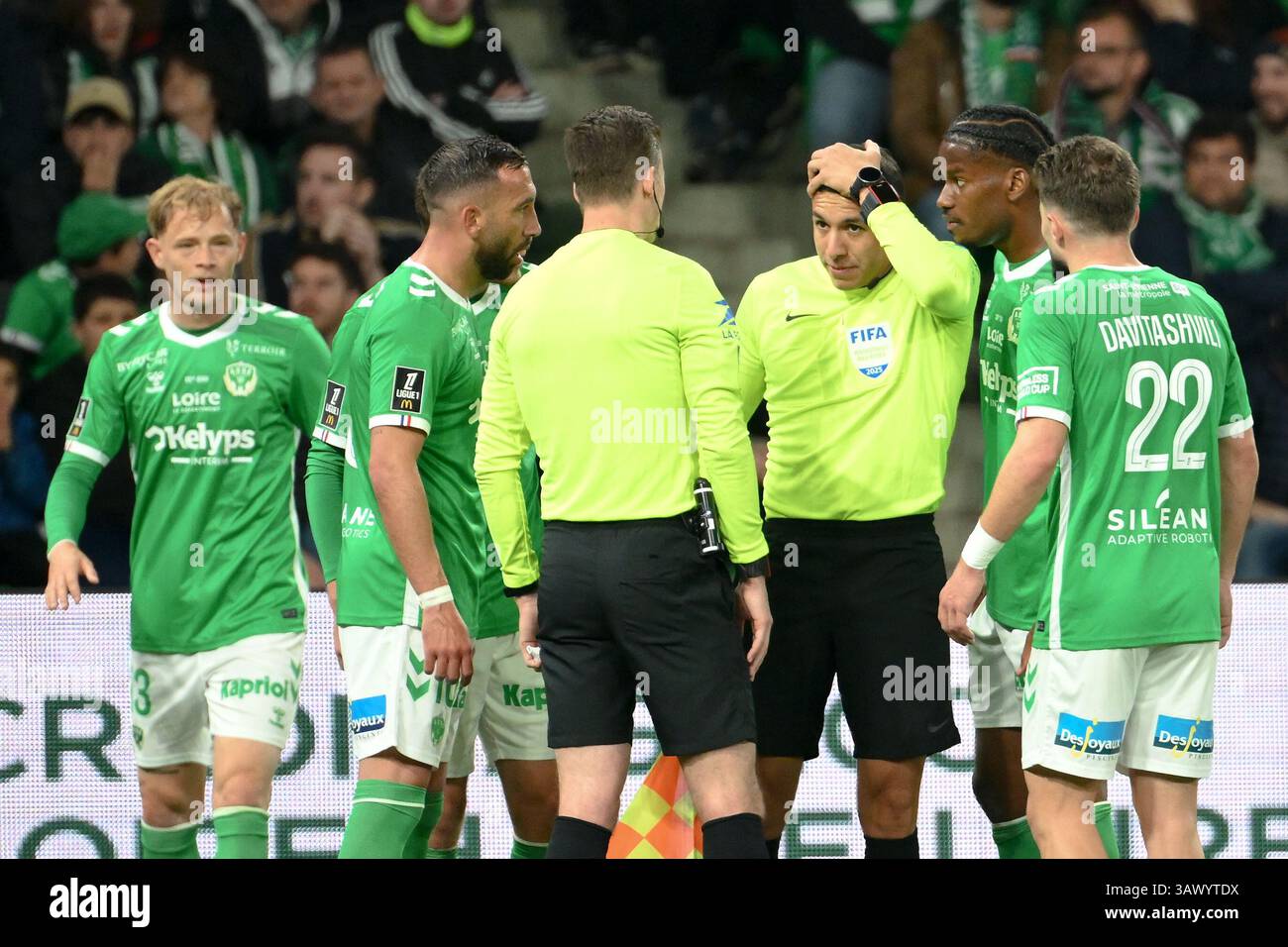 Mehdi RAHMOUNI (ARBITRE) during the Ligue 1 MCDonald's match between ...