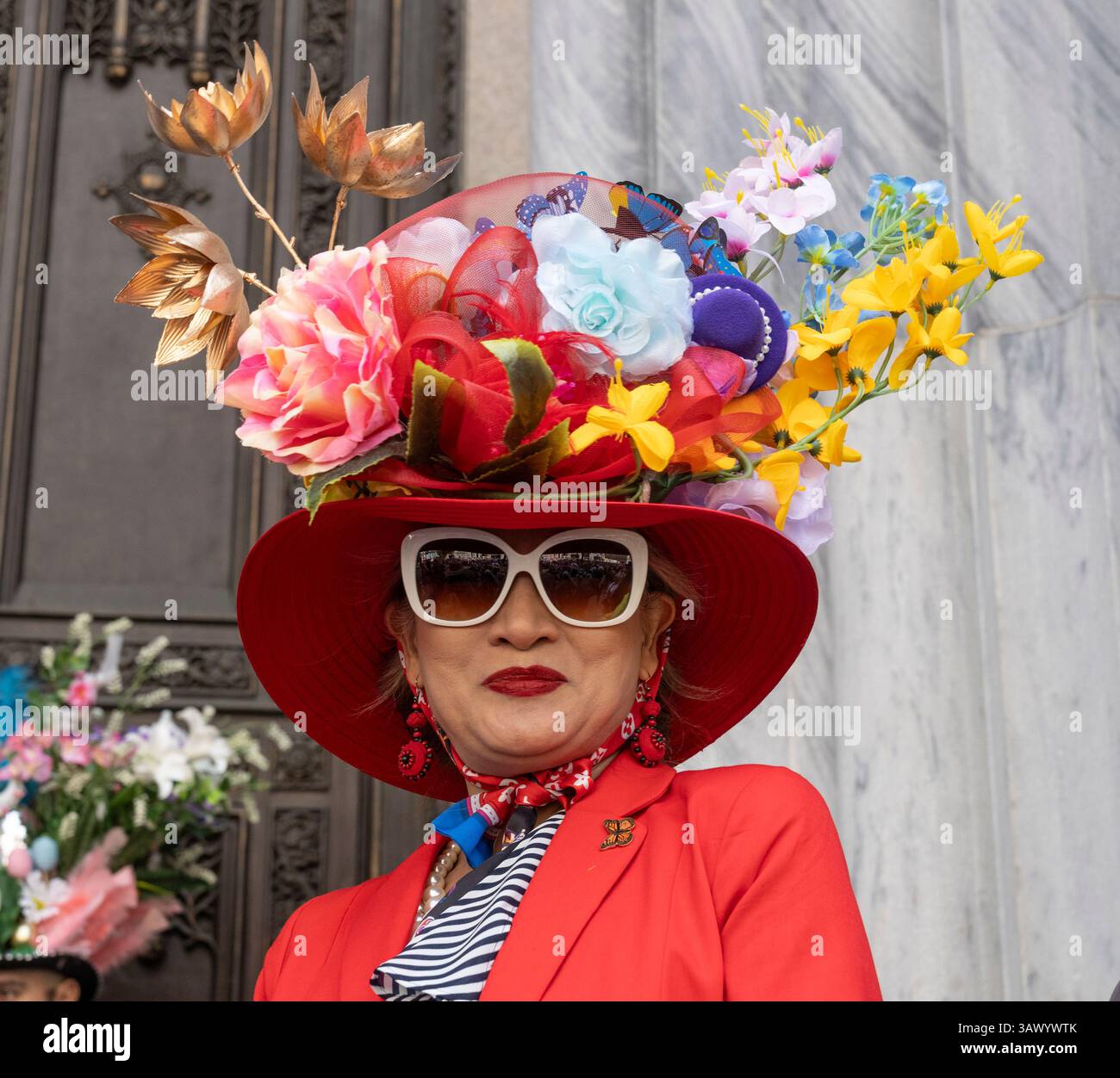 New York, USA. 20th Apr, 2025. People celebrate Easter with ...