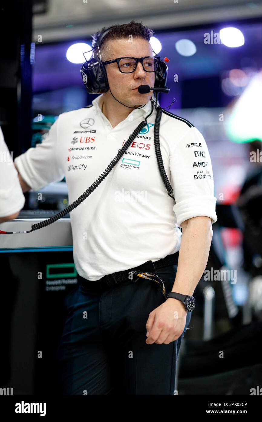 BONNINGTON Peter, Race engineer of Mercedes AMG F1 Team, portrait during the Formula 1 STC Saudi ...