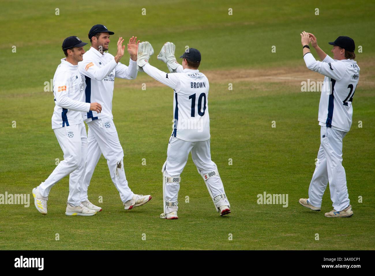 Southampton, UK, 20 April 2025. Ben Brown (centre), Brett Hampton, Brad ...