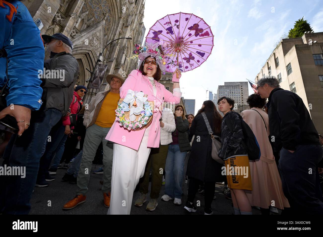 To celebrate Easter parade goers dress in decorative hats and outfits ...