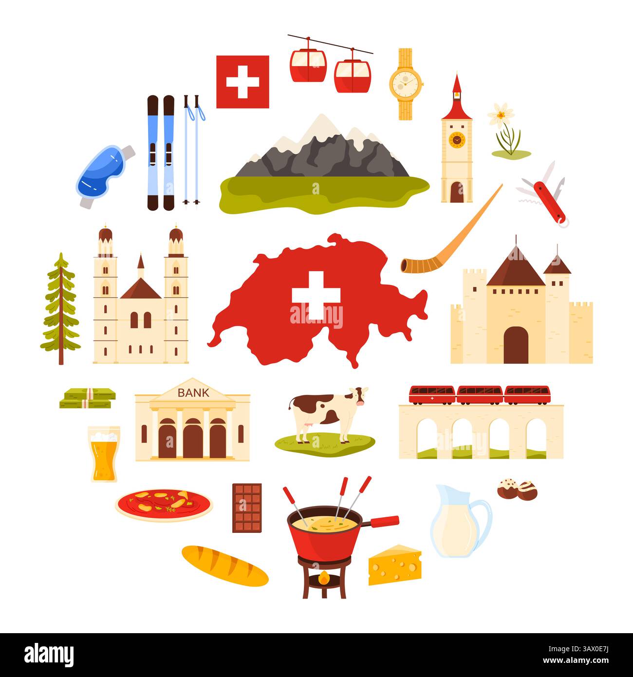 Bernina express train switzerland Cut Out Stock Images & Pictures - Alamy