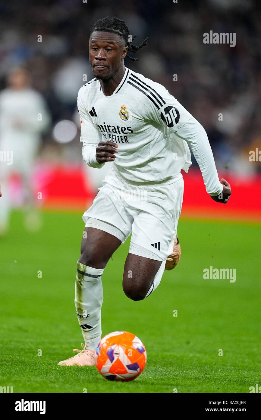 Eduardo Camavinga of Real Madrid in action during the Spanish League ...