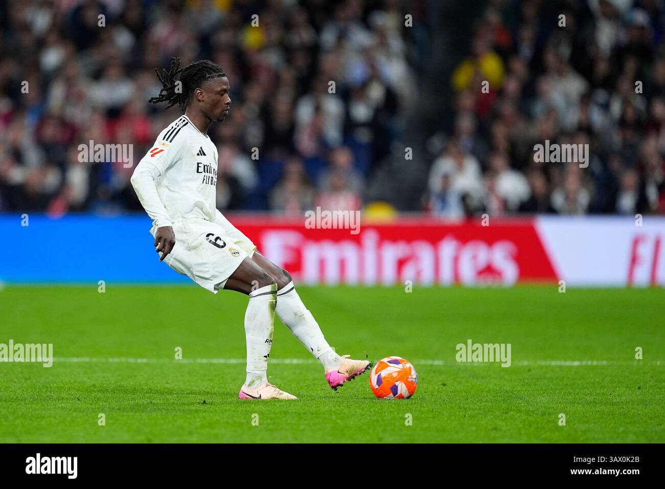 Eduardo Camavinga of Real Madrid in action during the Spanish League ...