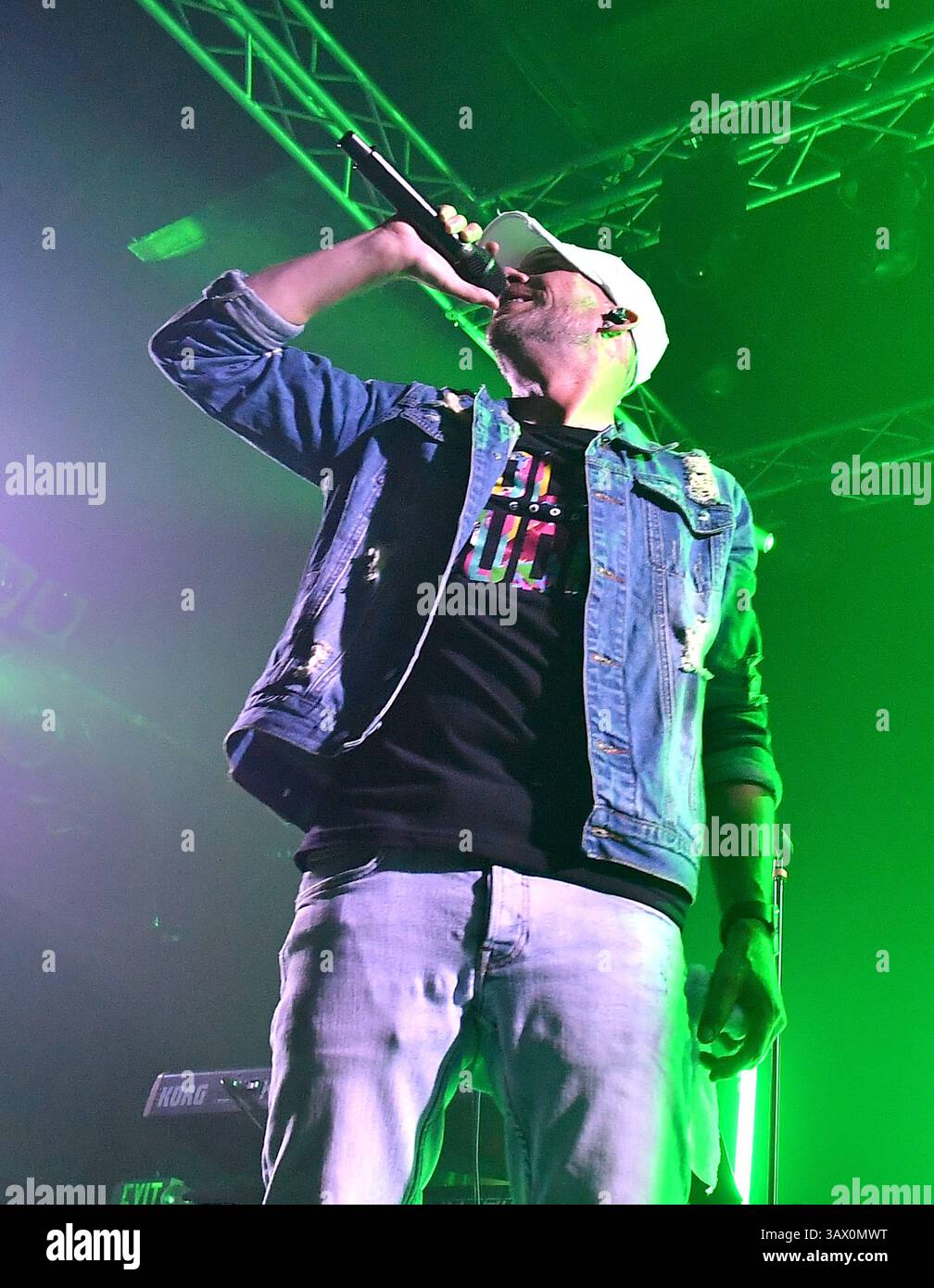 Santa Cruz, USA. 19th Apr, 2025. Colin Harper aka Collie Buddz performs ...