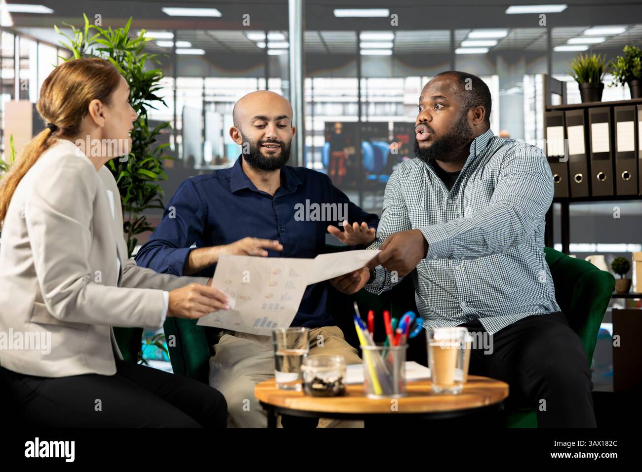 Angry manager in office berating hi-res stock photography and images ...