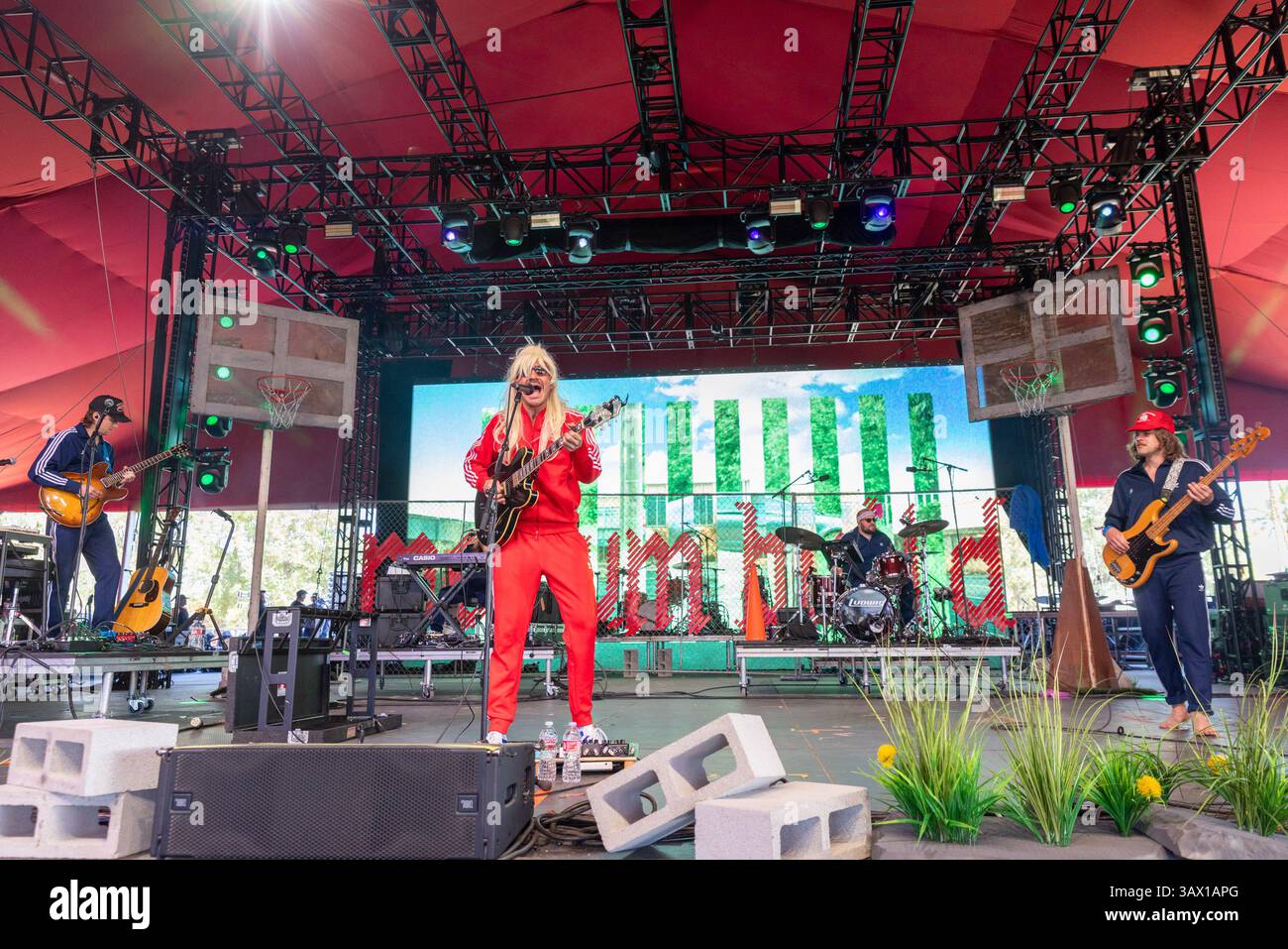 Nicholas Carpenter of Medim Build during the Coachella Music Festival ...