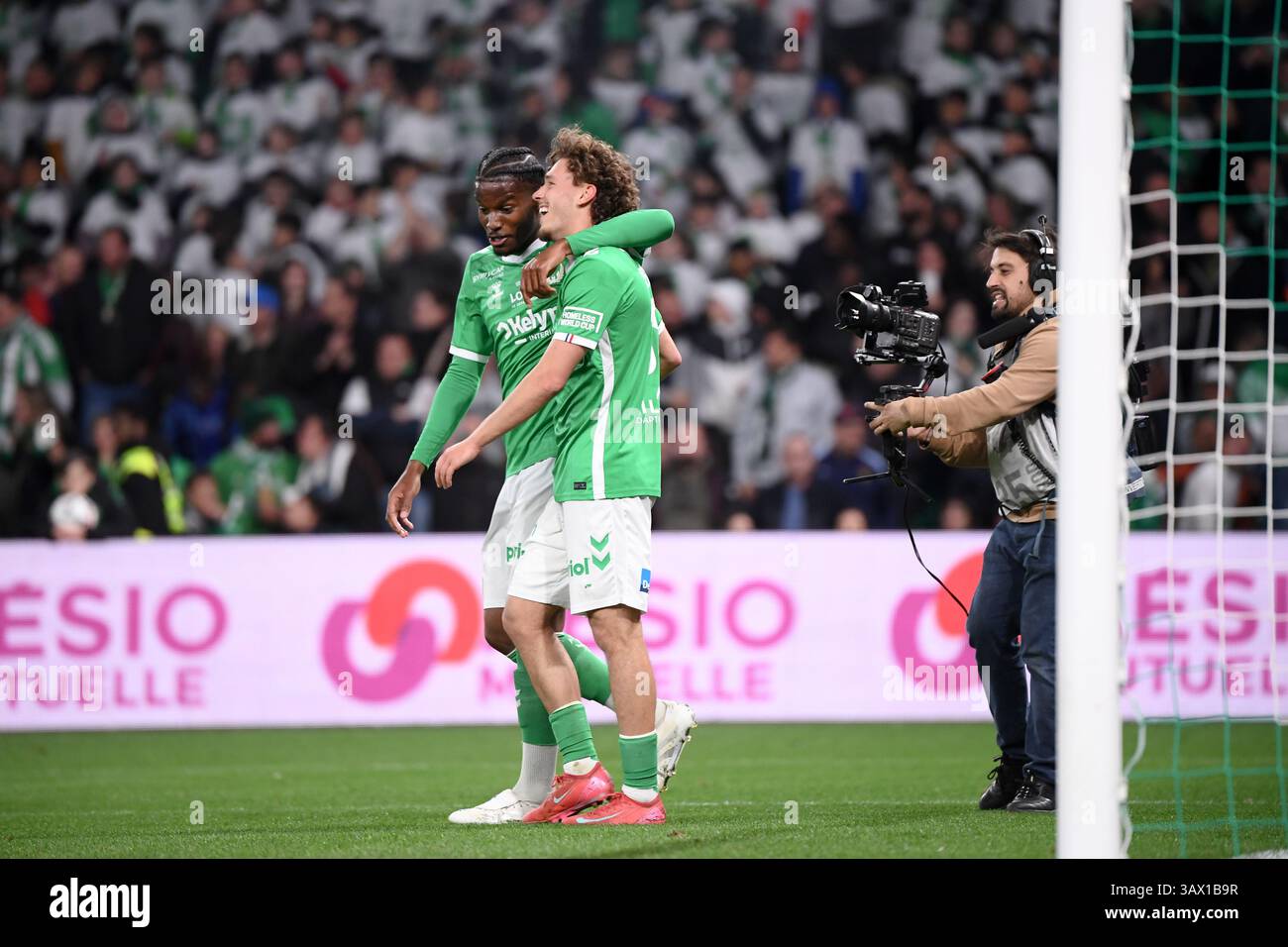 04 Pierre EKWAH (asse) - 32 Lucas STASSIN (asse) during the Ligue 1 ...