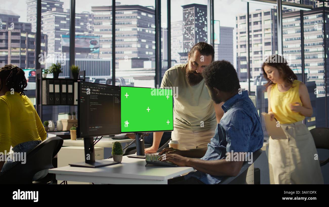 System administrator does software debugging on isolated screen PC, asking for help from ...