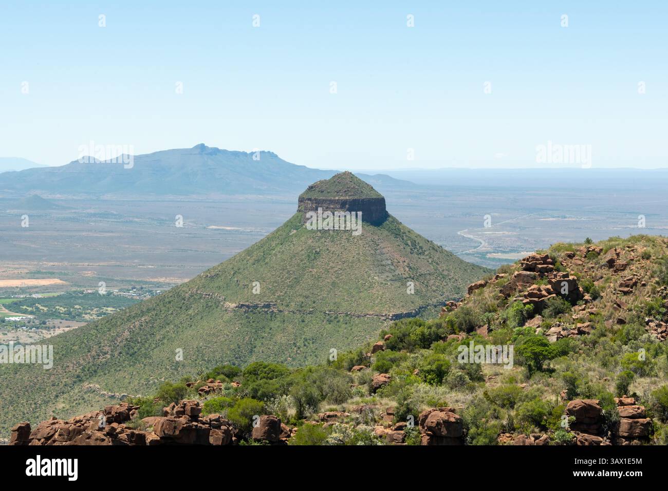 Valley of desolation, Camdeboo National Park, South Africa Stock Photo ...