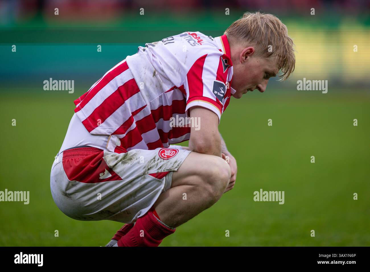 Aalborg, Denmark. 20th Apr, 2025. Melker Widell (8) of Aalborg BK seen ...