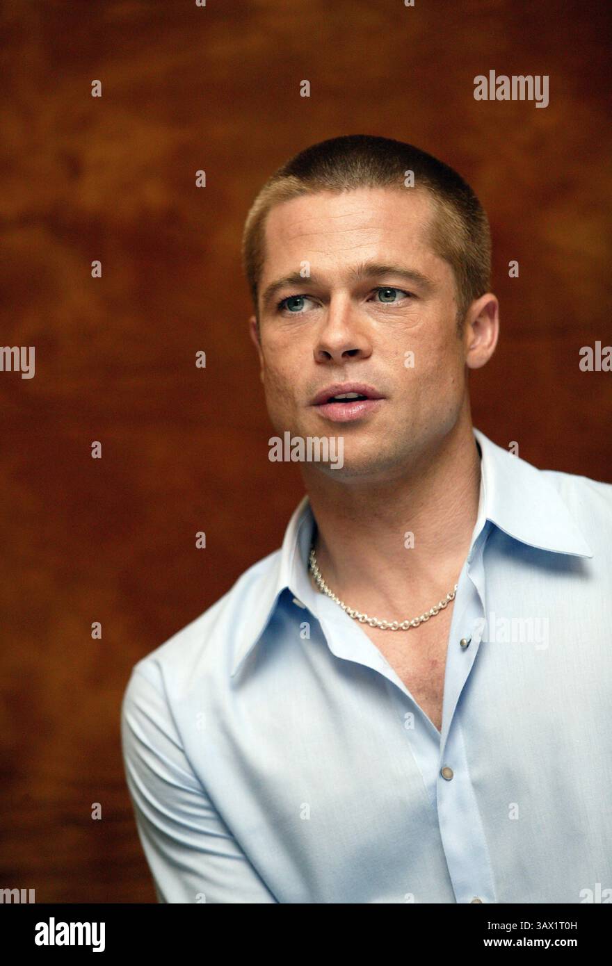 May 2, 2004 - Hollywood, California, U.S. - BRAD PITT promotes 'Troy ...