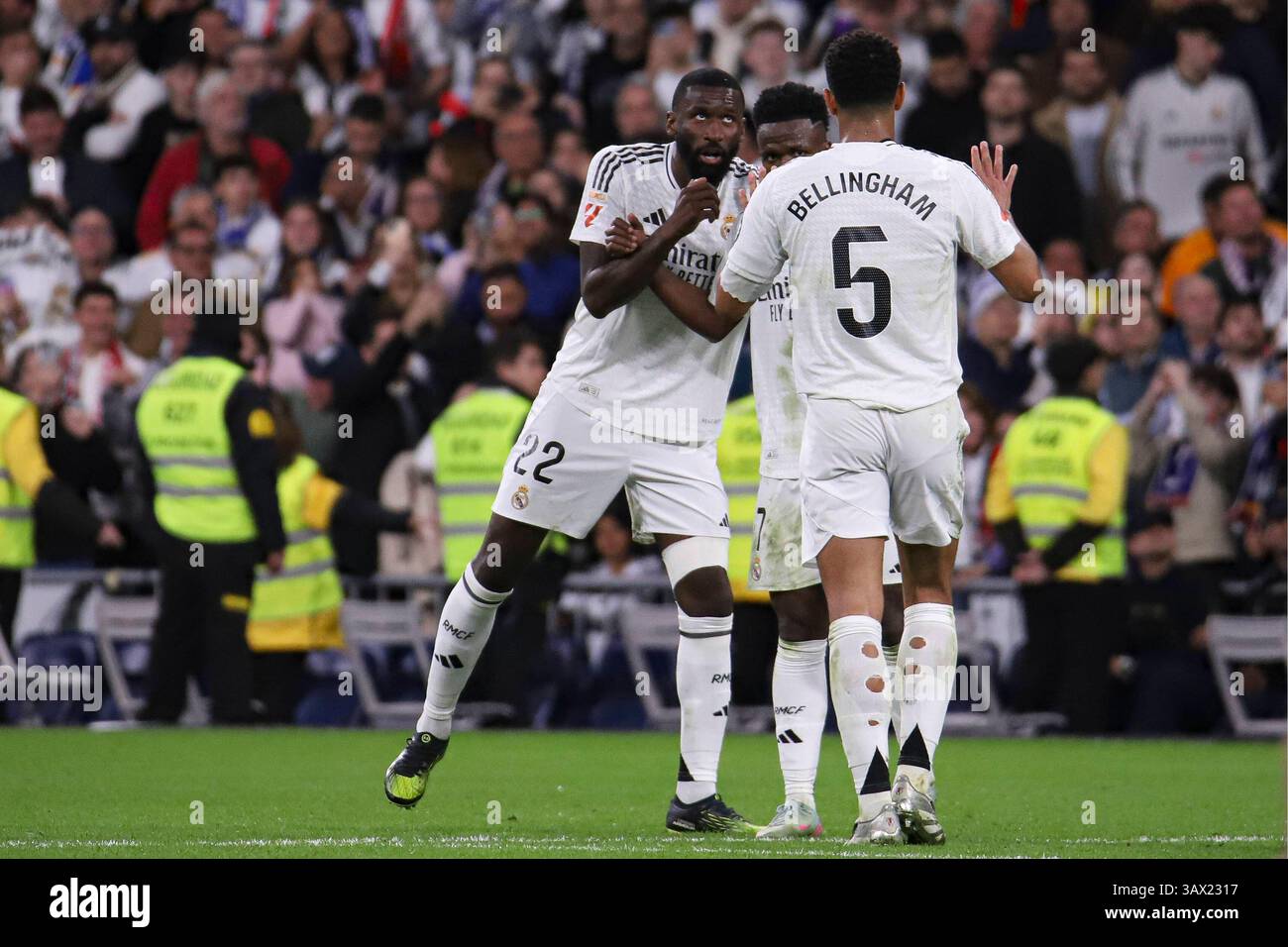 Spanish La Liga EA Sports soccer match Real Madrid vs Athletic Club at ...