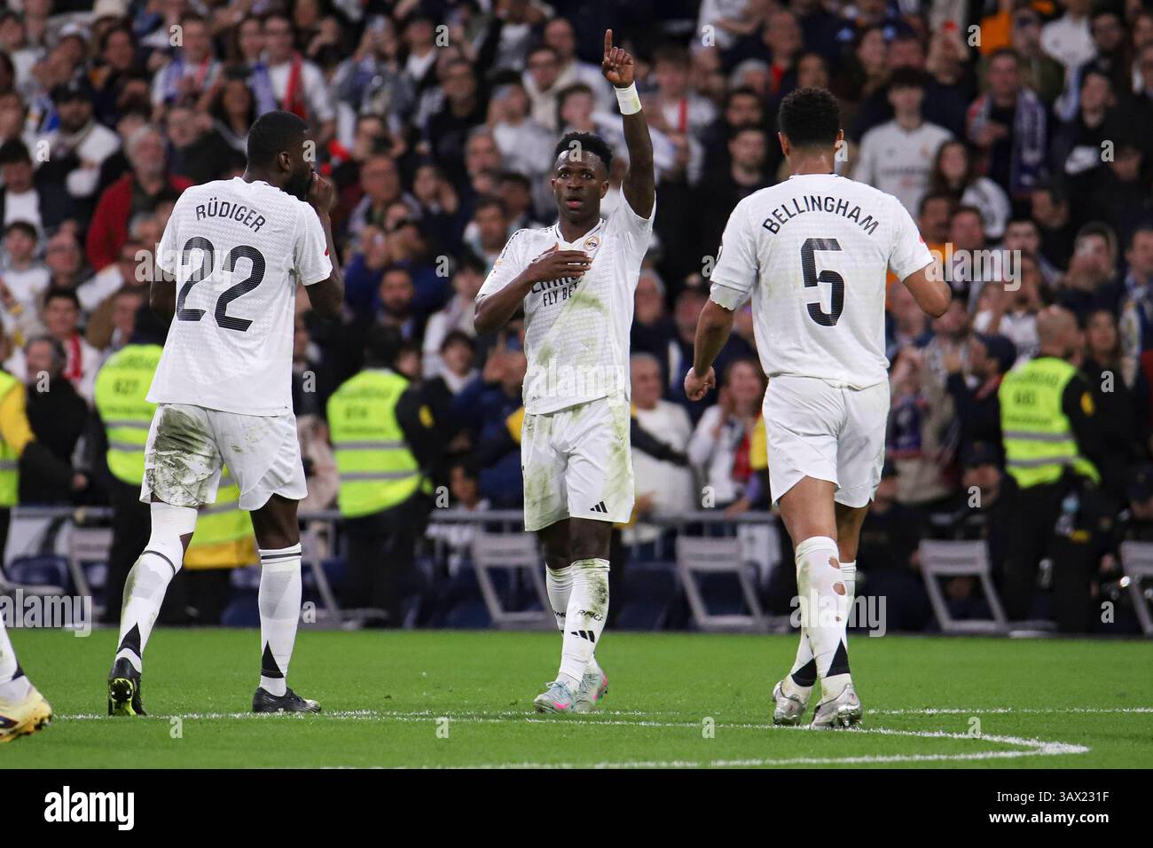 Spanish La Liga EA Sports soccer match Real Madrid vs Athletic Club at ...