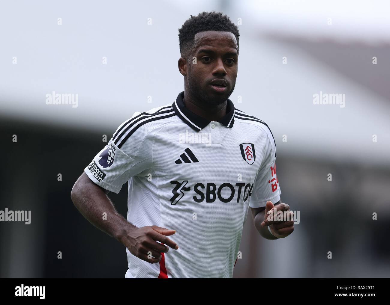 London, UK. 20th Apr, 2025. Ryan Sessegnon of Fulham during the Fulham ...