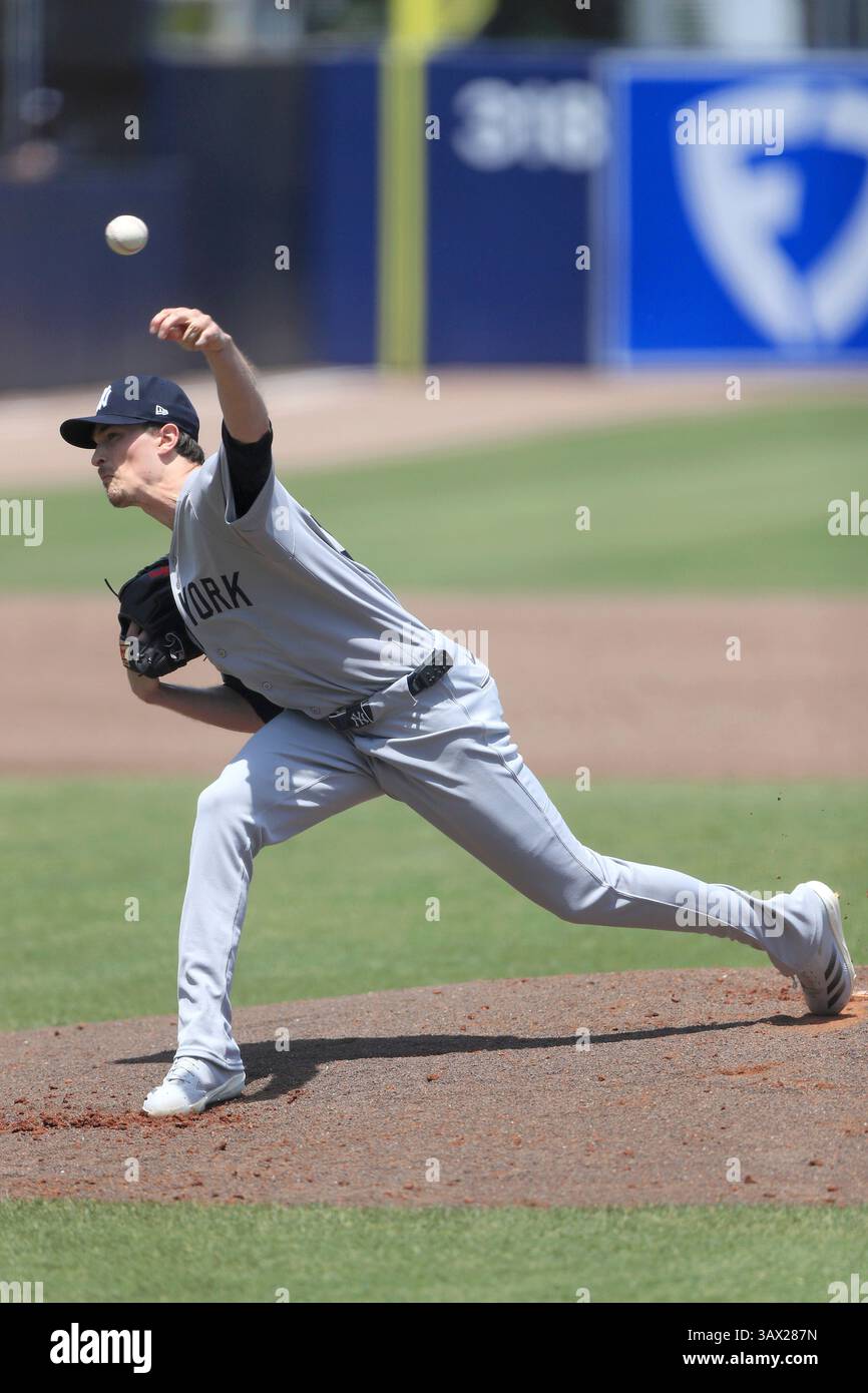 TAMPA, FL - APRIL 20: New York Yankees Pitcher Max Fried (54) delivers ...