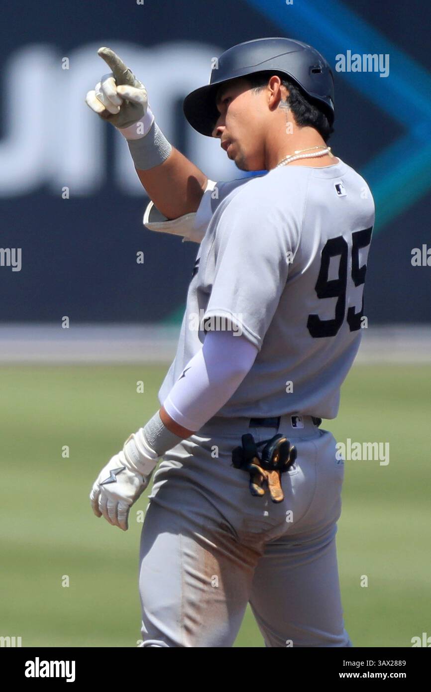 TAMPA, FL - APRIL 20: New York Yankees Infielder Oswaldo Cabrera (95 ...