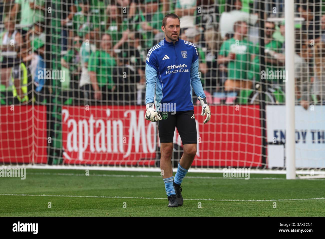 AUSTIN, TX - APRIL 19: Austin FC goalkeeper Brad Stuver (1) on the ...