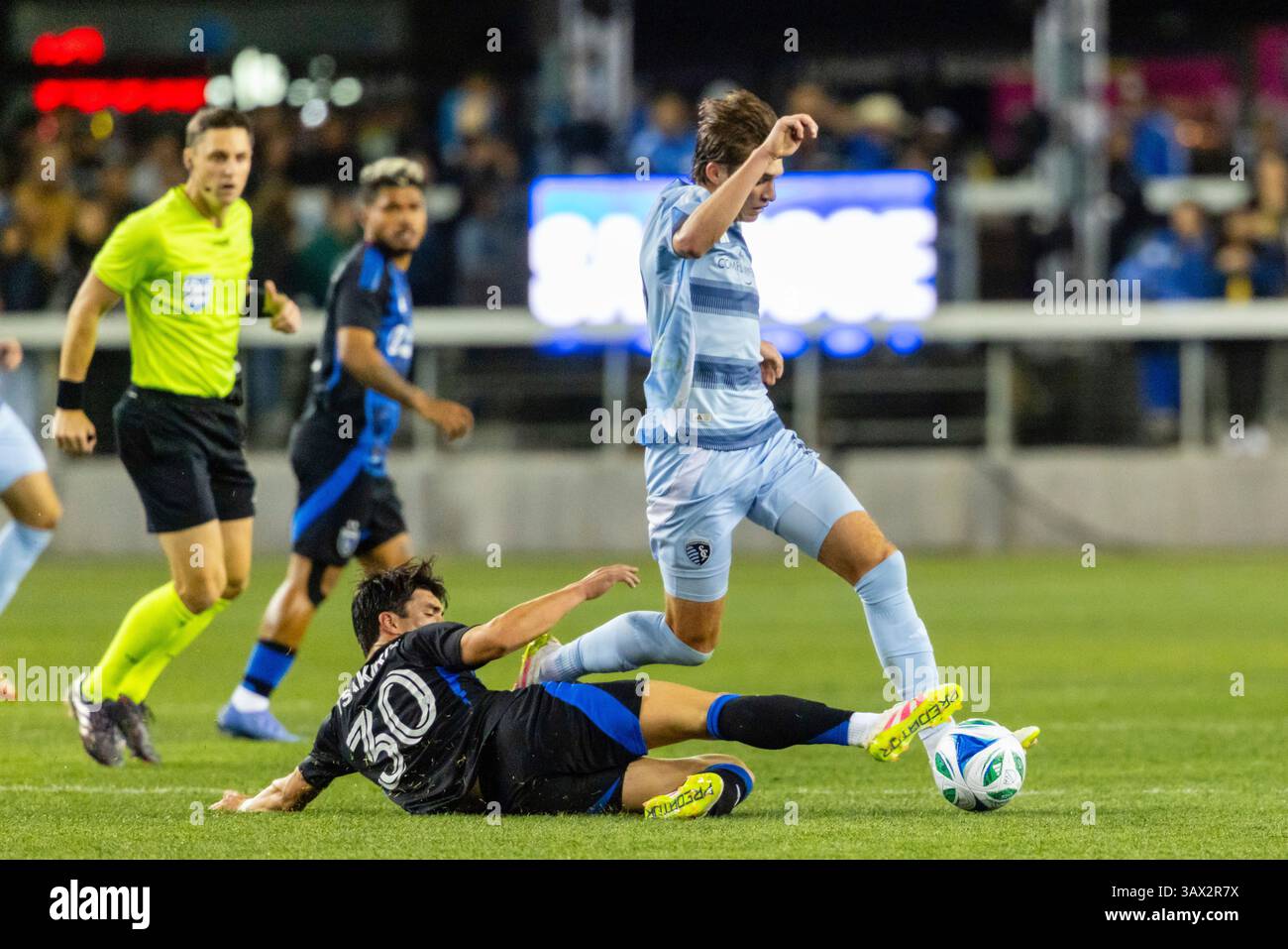 SAN JOSE, CA - APRIL 19: Niko Tsakiris #30 of the San Jose Earthquakes ...