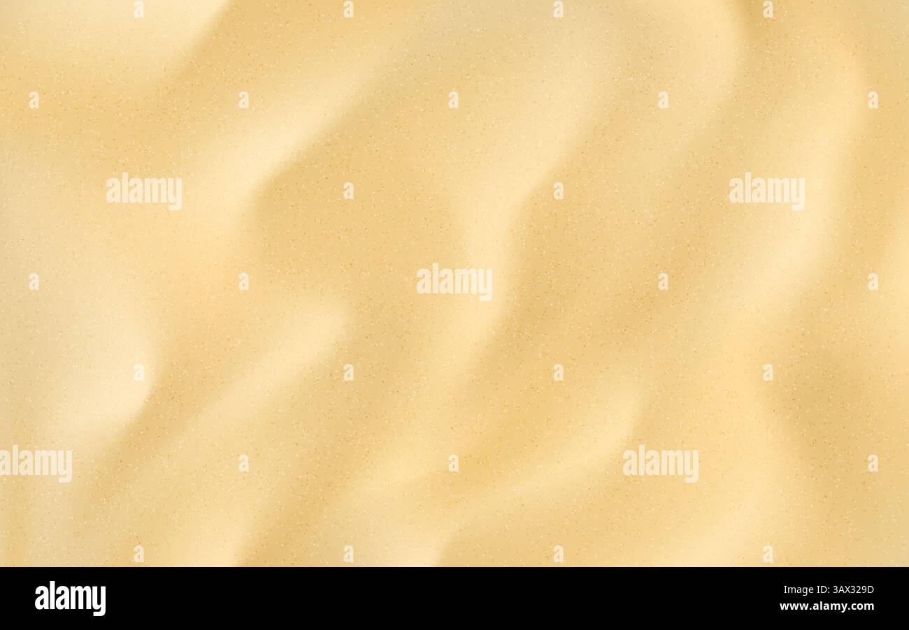 Sand texture. Sandy beach background with soft dunes and gold particles ...