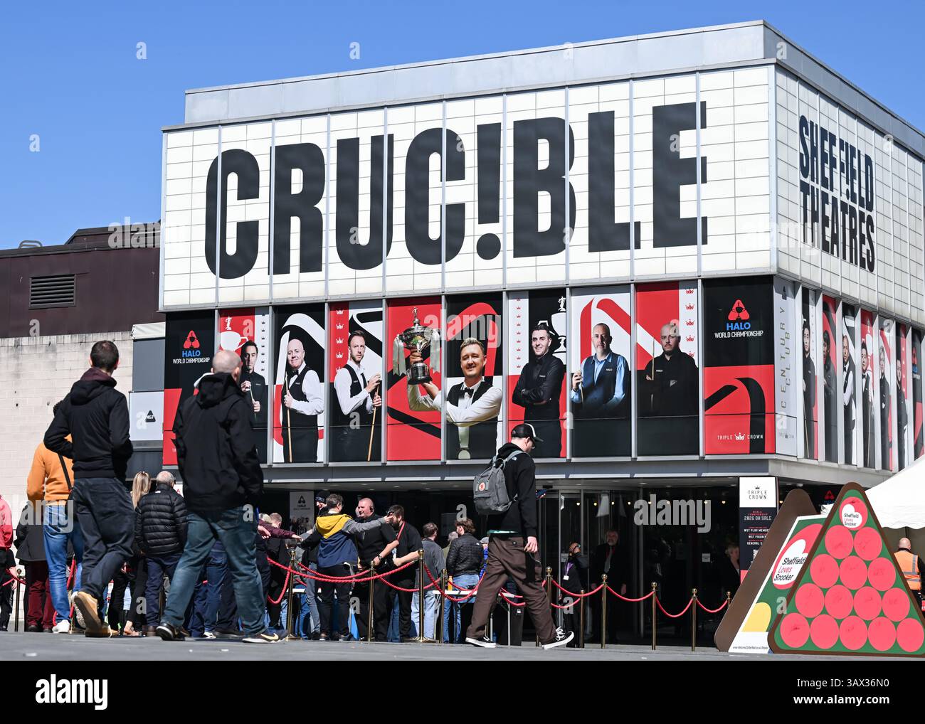 Sheffield, UK. 20th Apr, 2025. A general view of The Crucible Theatre ...