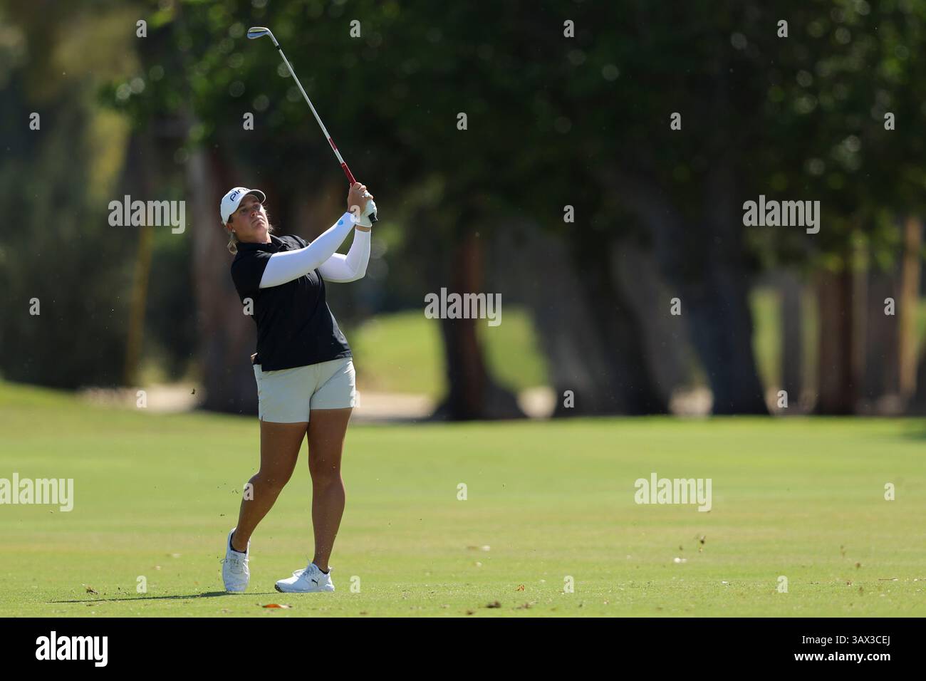 Lauren Coughlin hits from the seventh fairway during the final round of the LPGA's JM Eagle LA ...