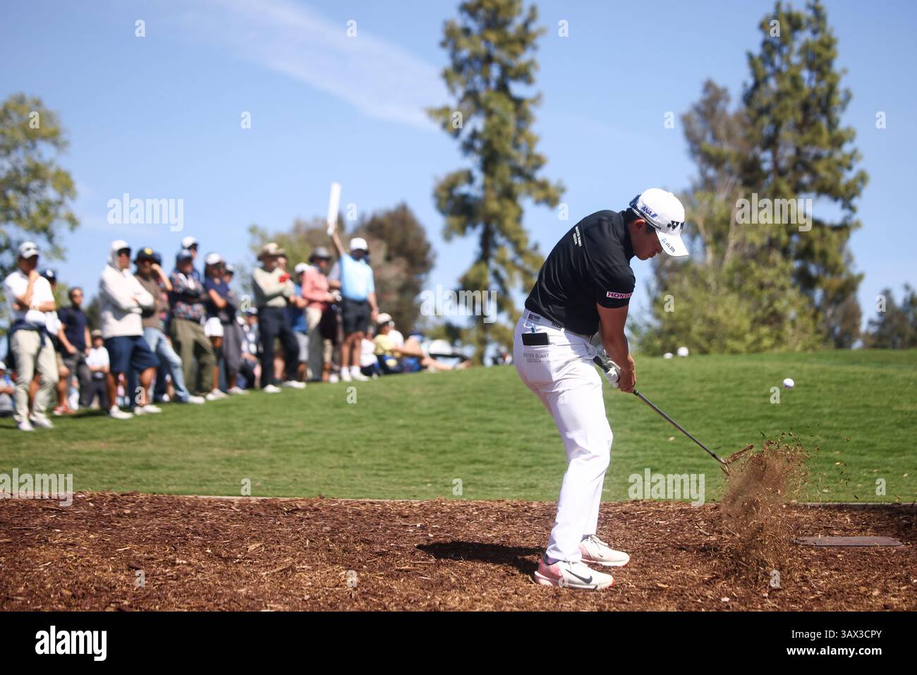 Akie Iwai hits on the sixth hole during the final round of the LPGA's ...