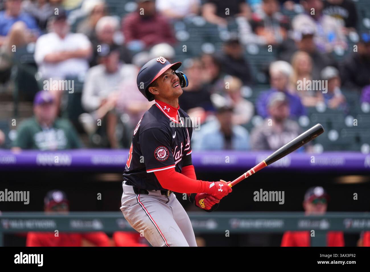 Washington Nationals third baseman Trey Lipscomb (38) in the fourth ...