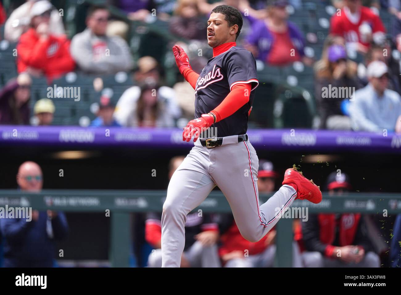 Washington Nationals third baseman Trey Lipscomb (38) in the second ...