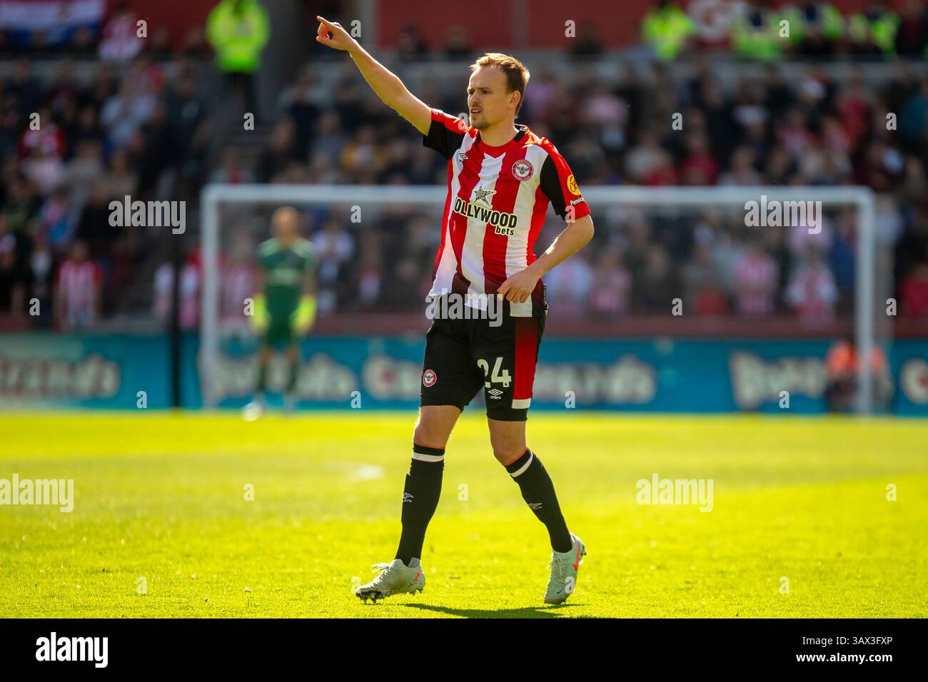 Mikkel Damsgaard of Brentford during the Premier League match between ...