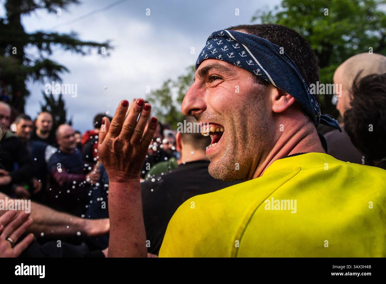 Shukhuti, Guria, Georgia, April 20, 2025. Every Easter Sunday, the ...