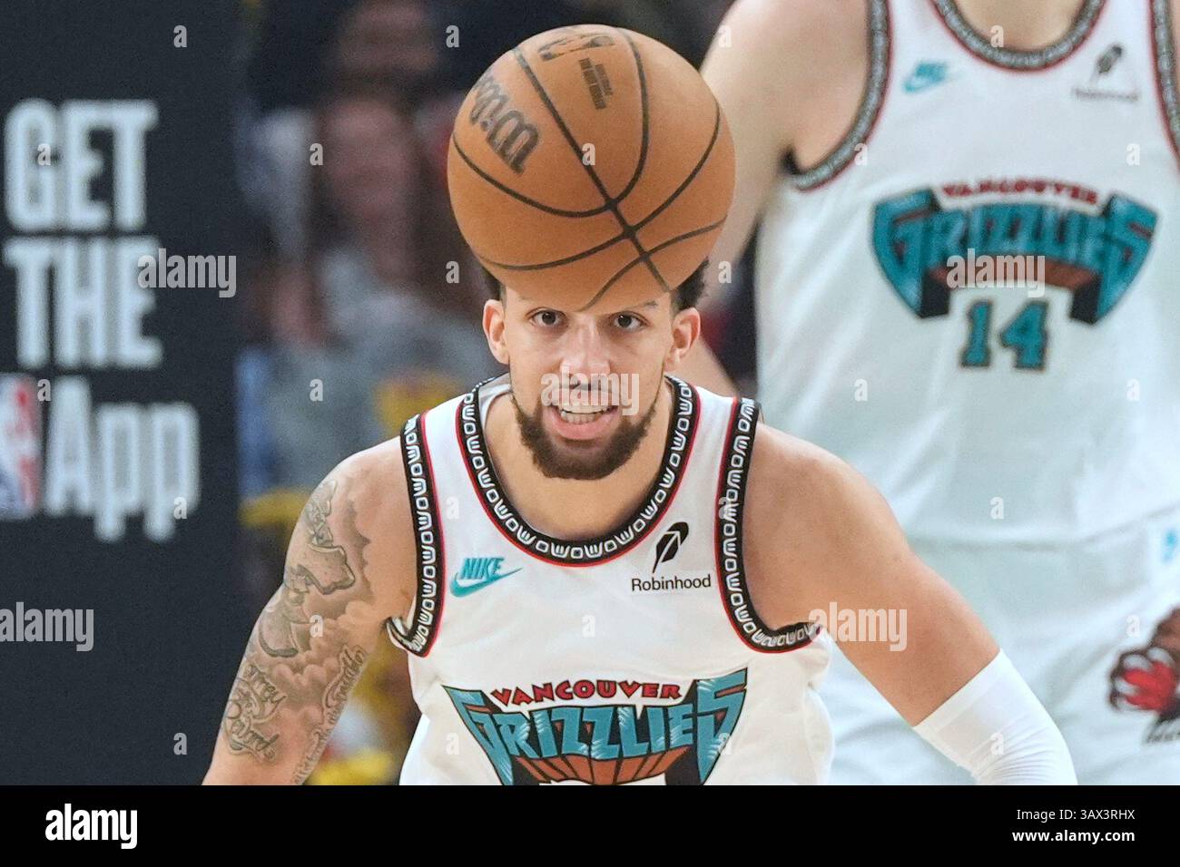 Memphis Grizzlies guard Scotty Pippen Jr. plays during the first half of an NBA play-in ...