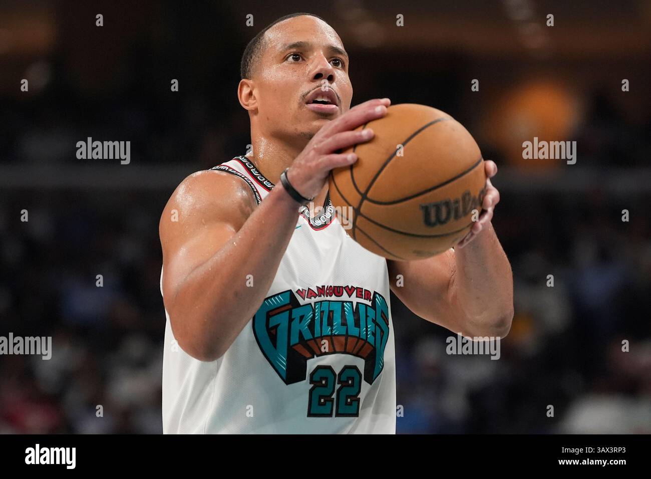 Memphis Grizzlies guard Desmond Bane (22) plays during the first half ...