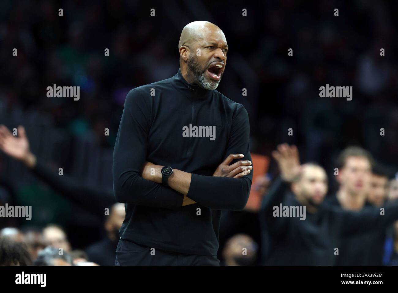 Orlando Magic head coach Jamahl Mosley during the first half in game 1 ...