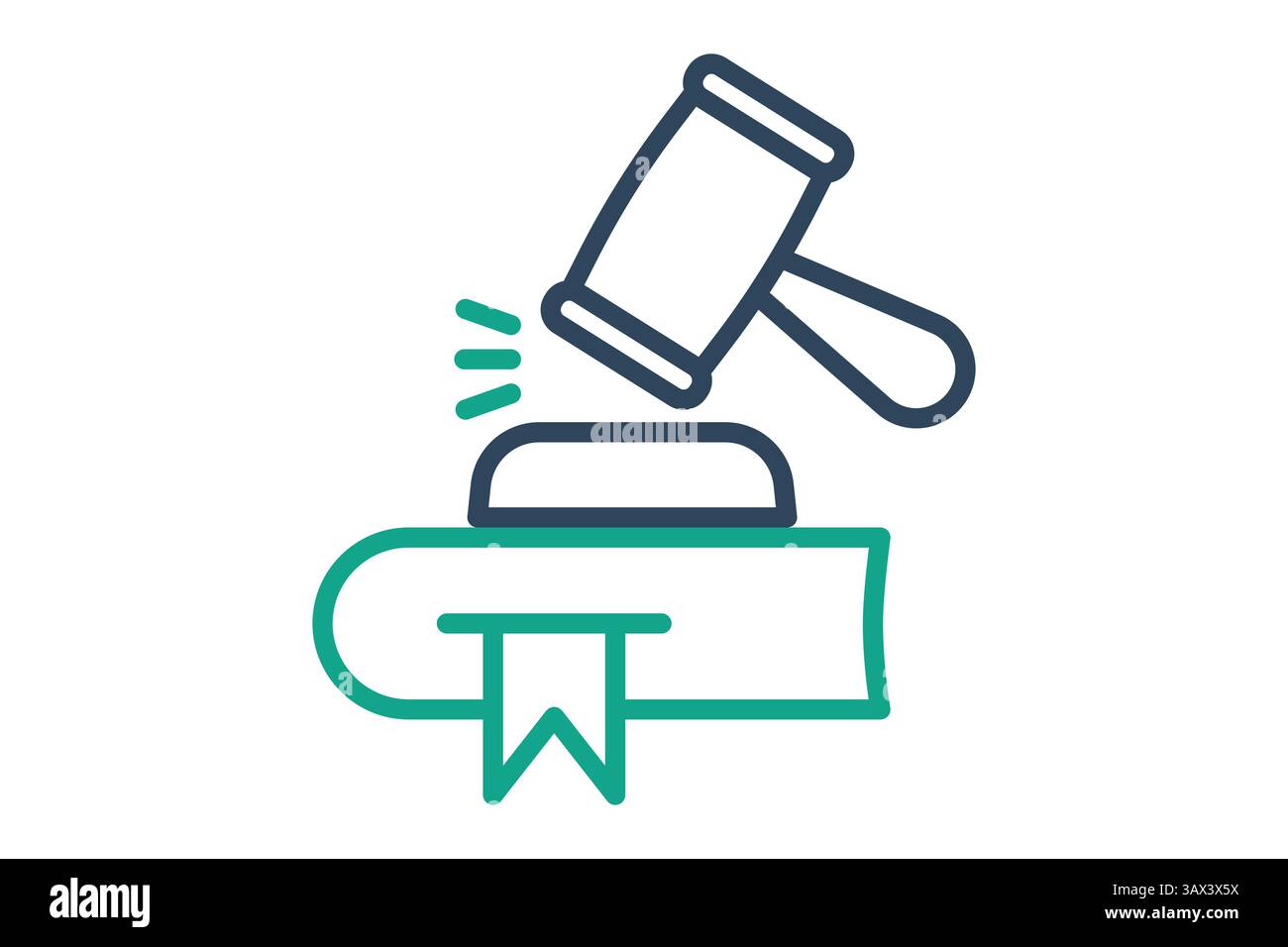 Criminal law line icon Cut Out Stock Images & Pictures - Alamy