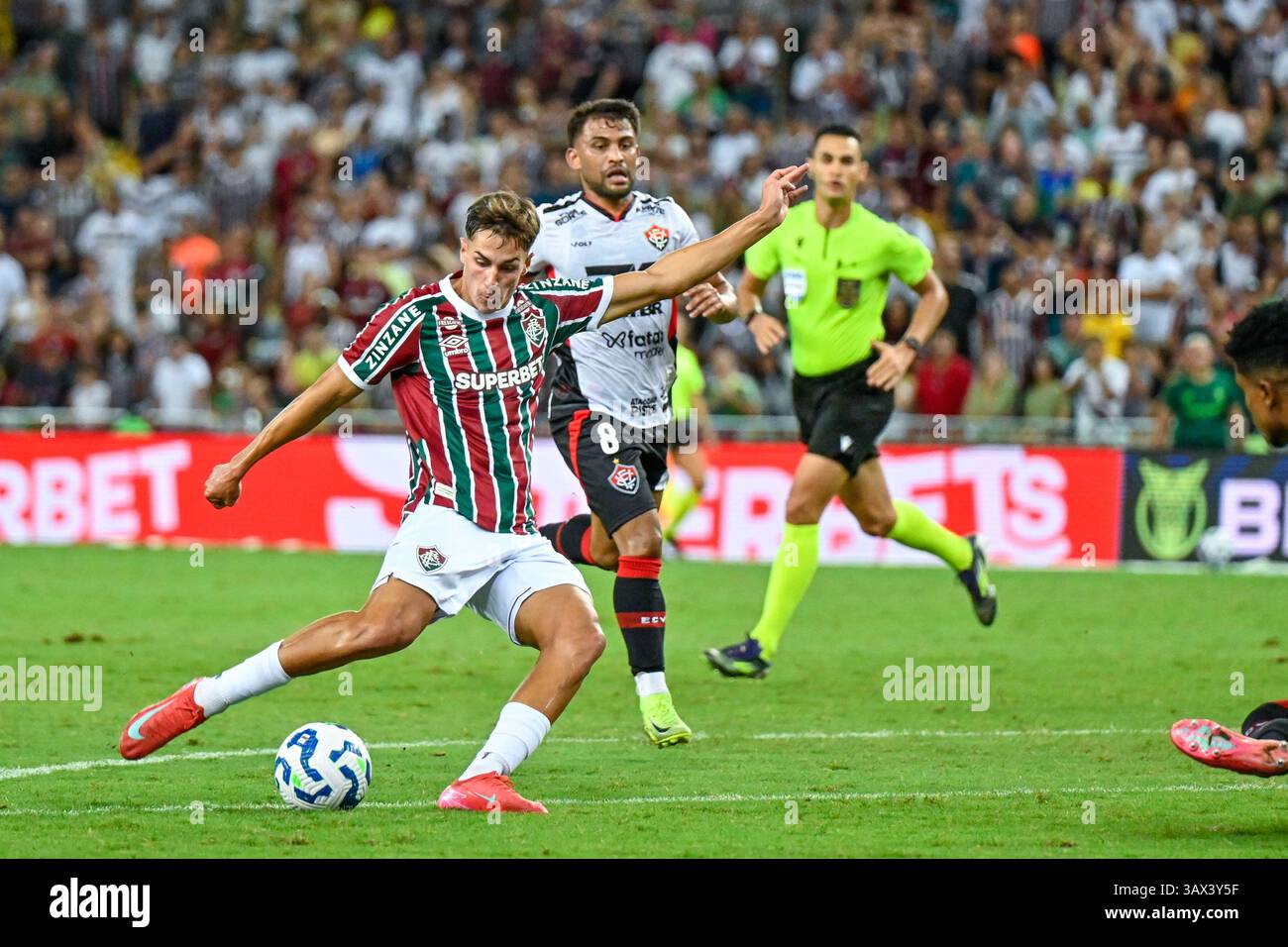 Rio De Janeiro, Brazil. 20th Apr, 2025. Facundo Bernal during ...