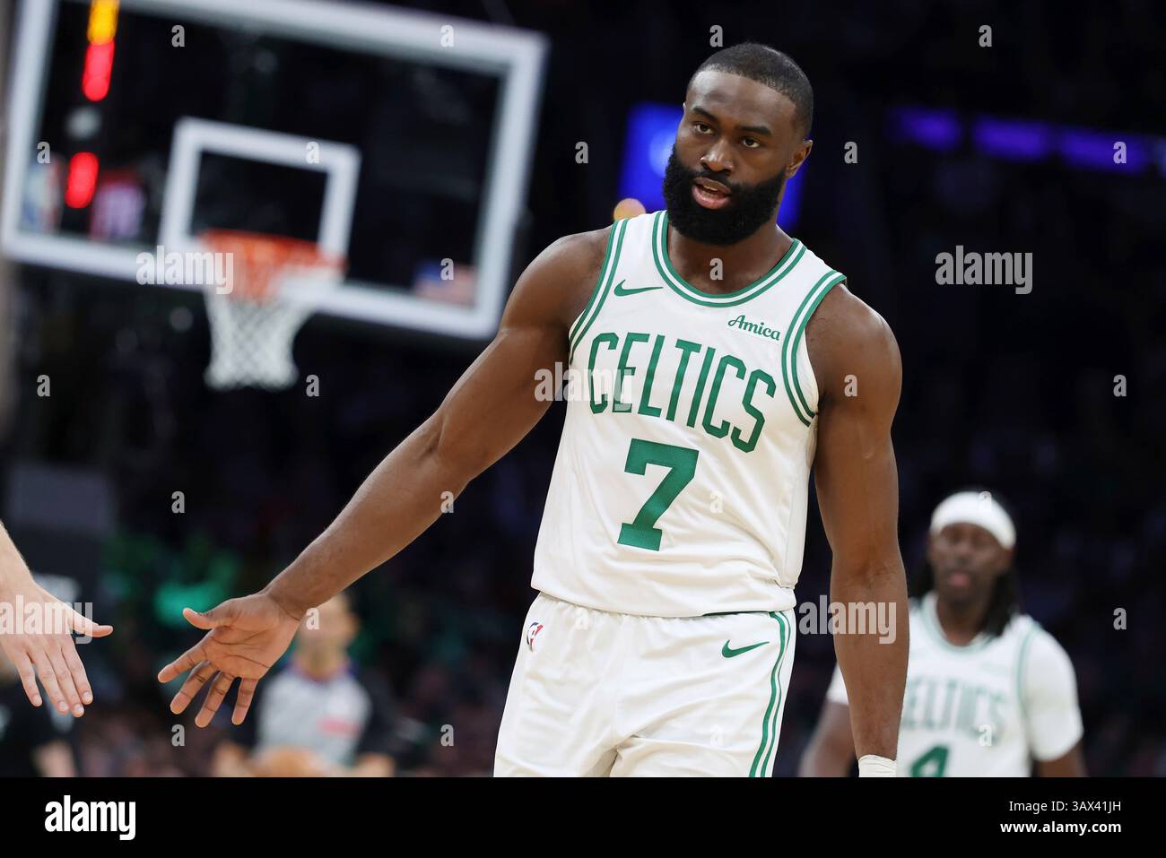 Boston Celtics' Jaylen Brown during the second half in game 1 of a first-round NBA playoff ...