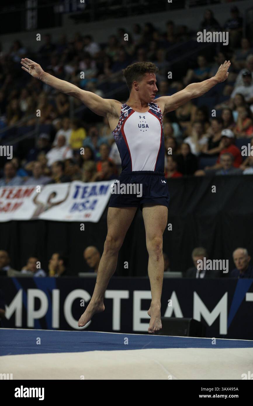 June 23, 2016: Gymnast Eddie Penev competes at the 2016 U.S. Olympic ...