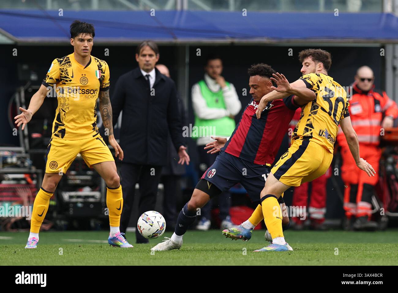 Joaquin Correa (Inter)Dan Ndoye (Bologna) Carlos Augusto (Inter ...