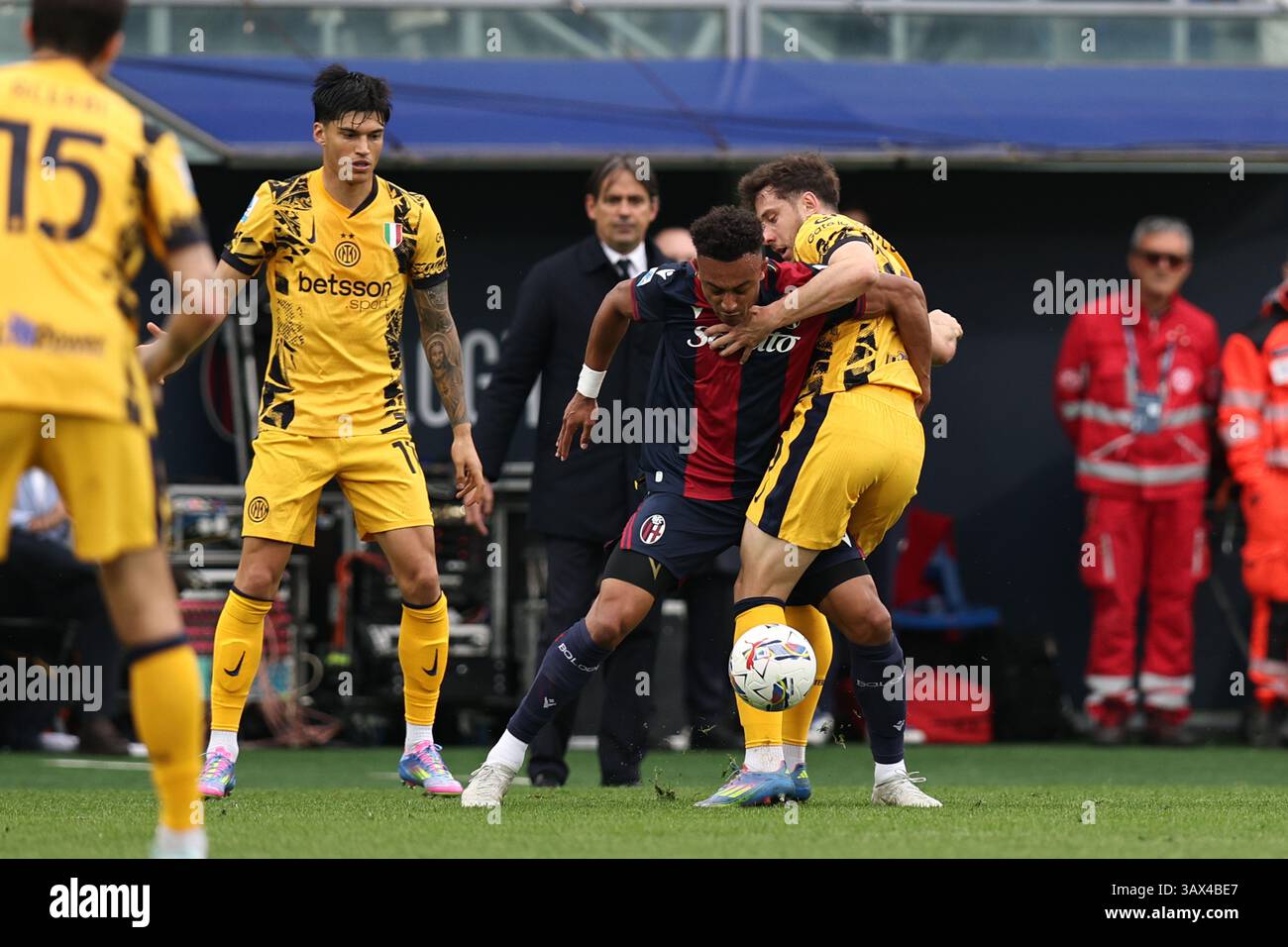 Joaquin Correa (Inter)Dan Ndoye (Bologna) Carlos Augusto (Inter ...