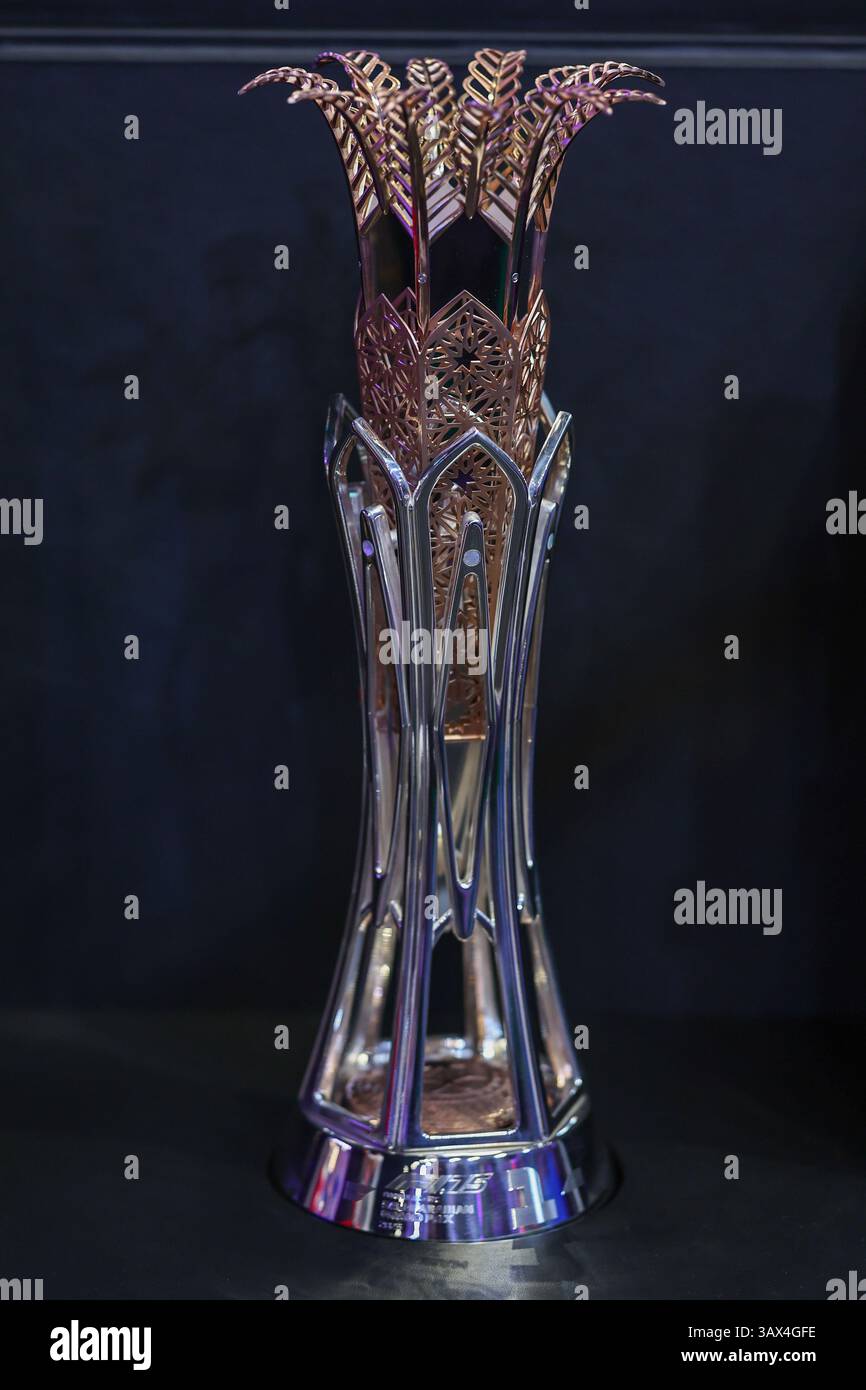 JEDDAH, SAUDI ARABIA - APRIL 20: Winner Trophy is displayed on the grid ...