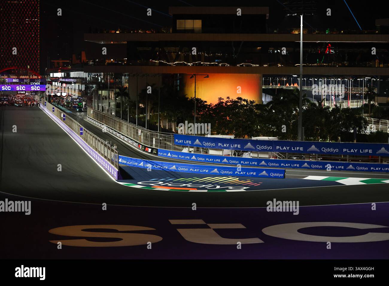 JEDDAH, SAUDI ARABIA - APRIL 20: A general view of the track before the ...