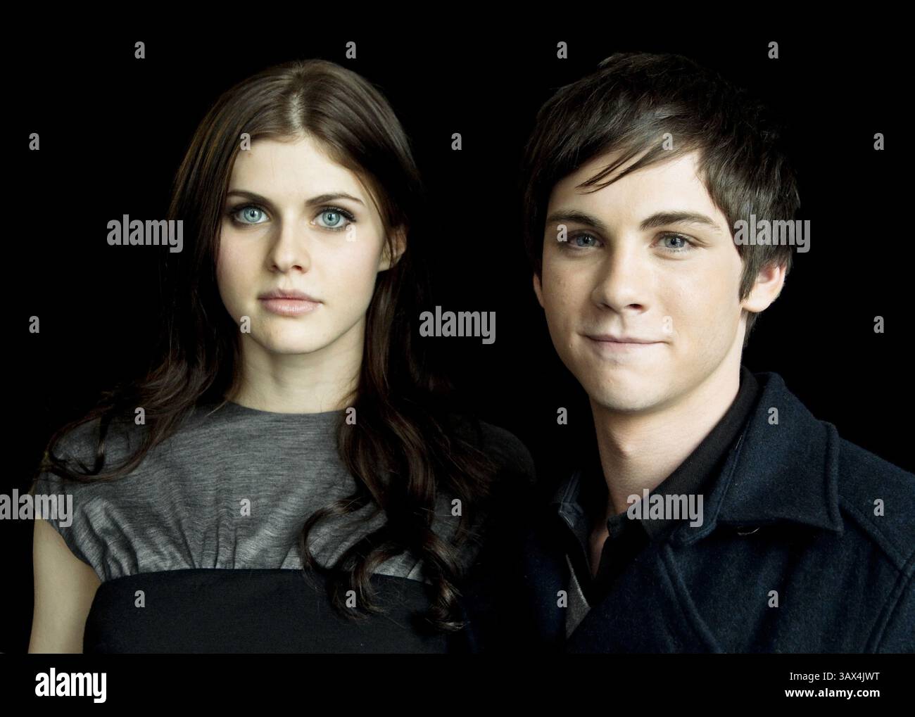 February 5, 2010 - Hollywood, California, U.S. - Actors Alexandra Daddario and Logan Lerman of ...
