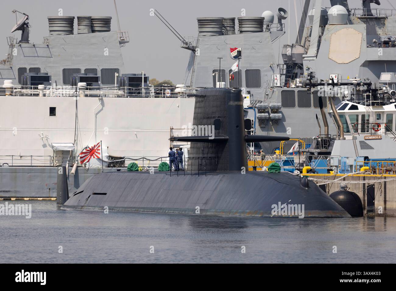 Yokosuka, Japan. 08th Apr, 2025. Submarine of the Japan Maritime Self ...